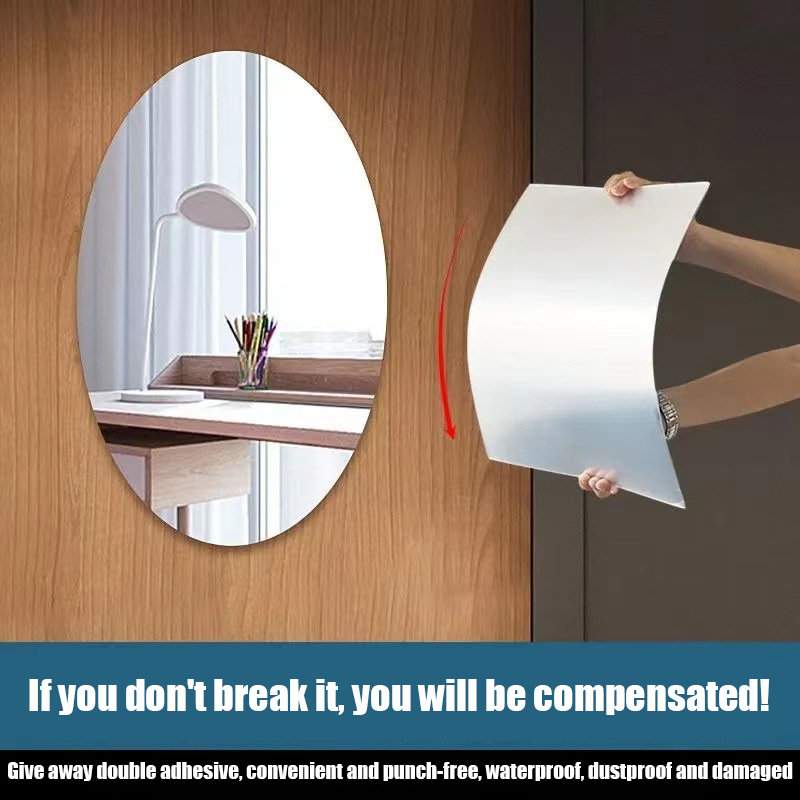 Adhesive soft mirror