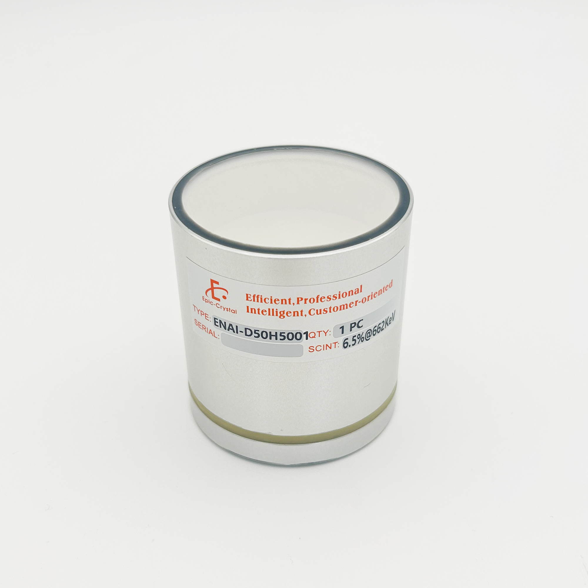 NaI(Tl) Crystal, Sodium Iodide doped with Thallium，50x50mm;2 inchx2inch