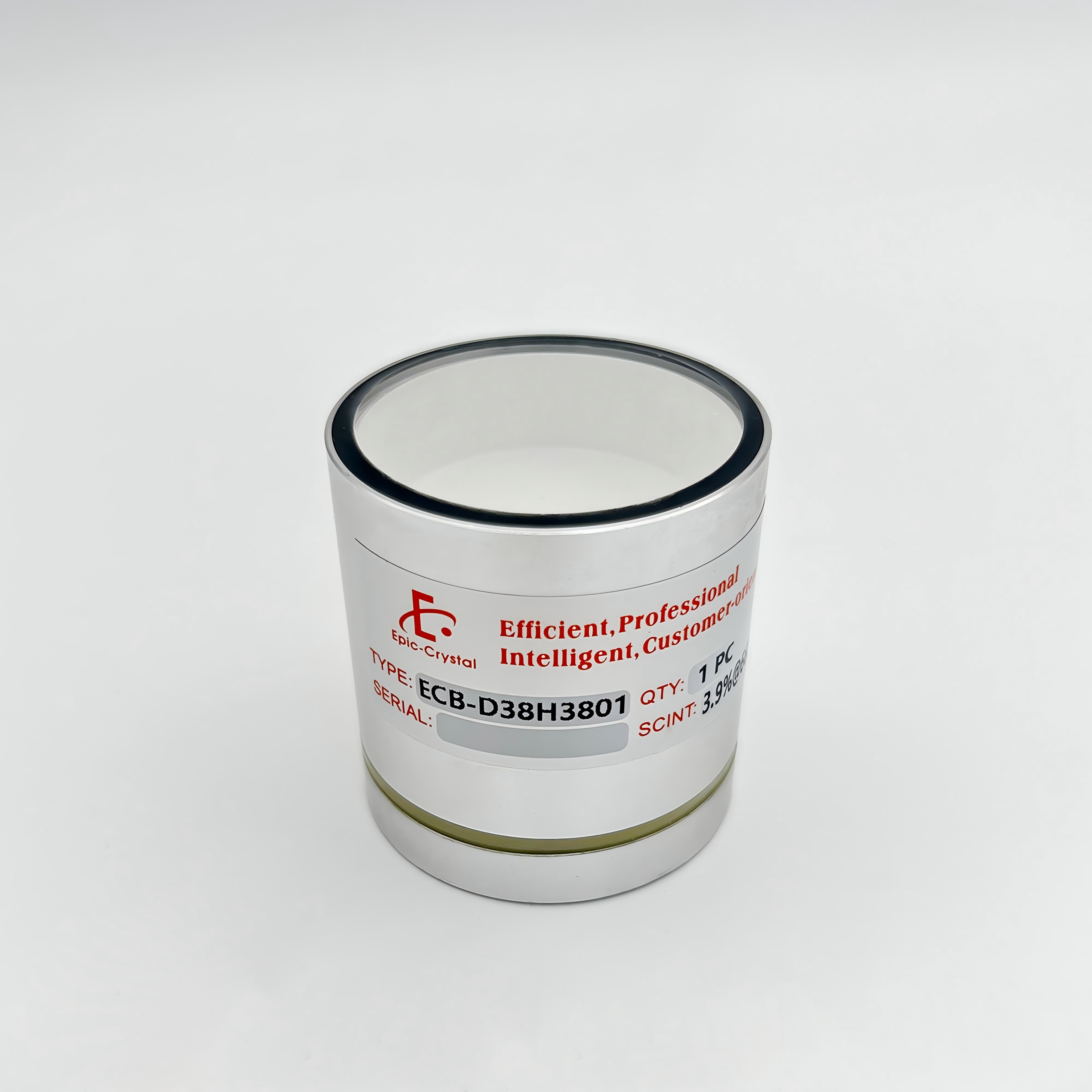 CeBr3 Crystal;CeBr3;Cerium Bromide;38x38mm;1.5 inchx1.5inch