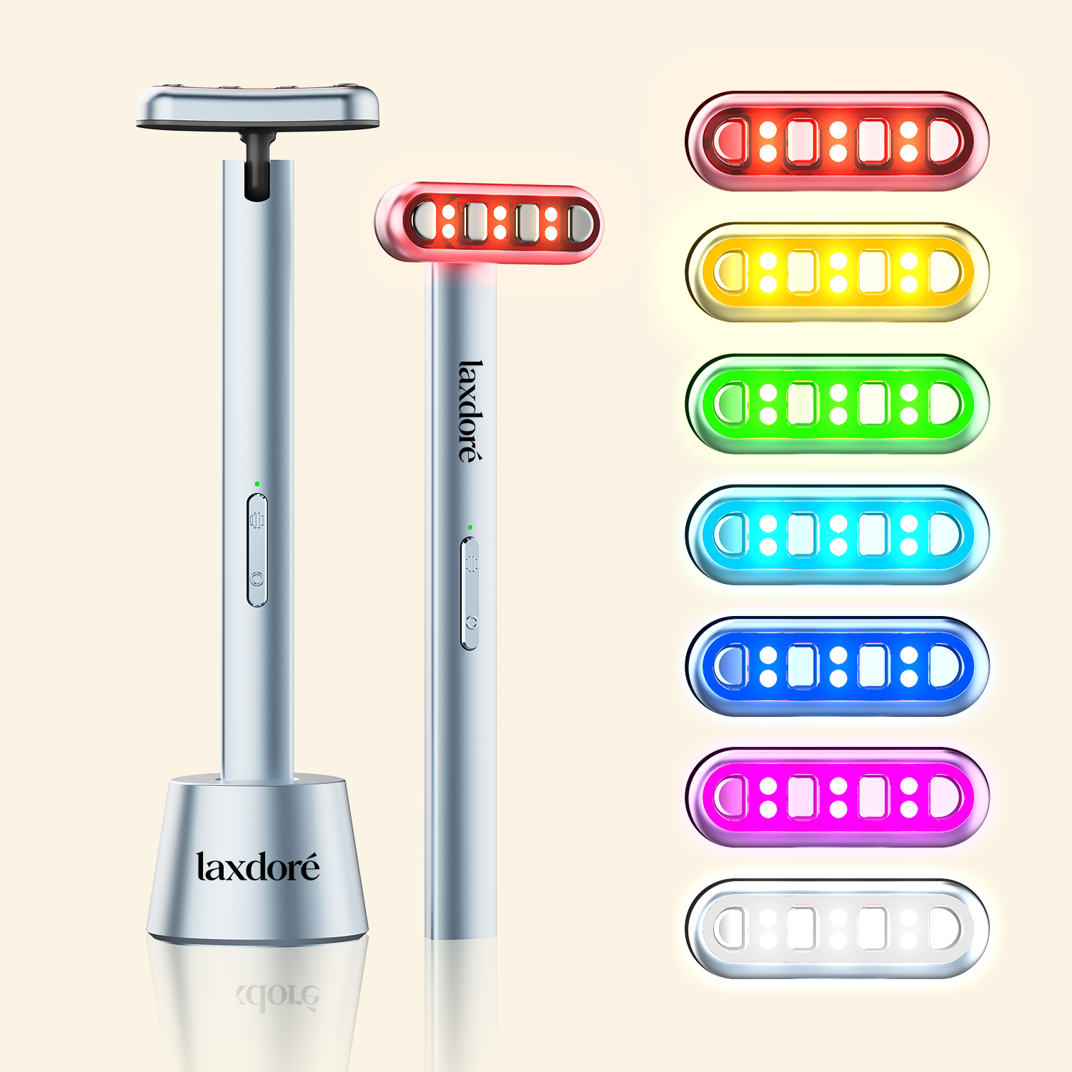 Professional Handheld Led Light Therapy Wand Anti-Aging Face Wand Face ...