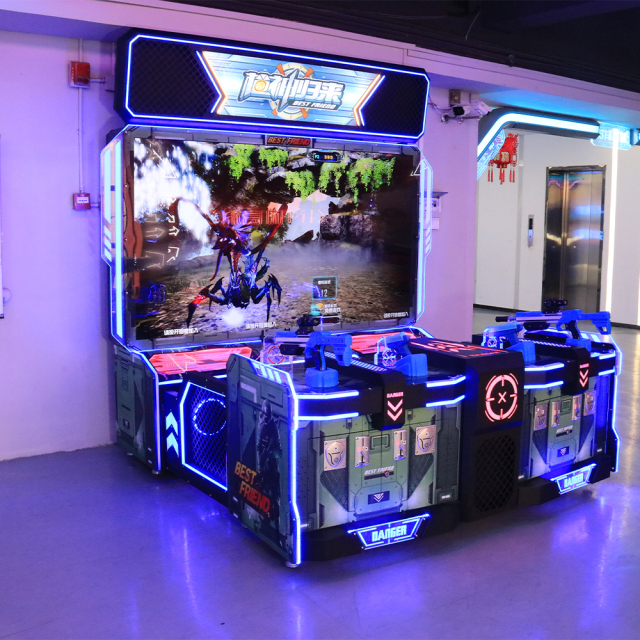 High Quality Arcade Console Coin Operated Laser Gun Shooting 4 Players ...