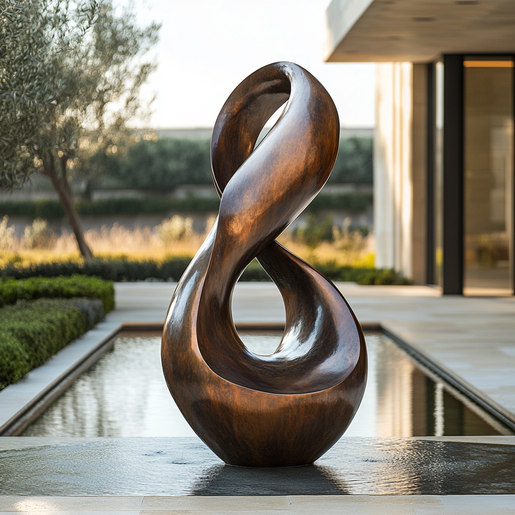 PREMIUM Outdoor Infinite Loop Bronze Sculpture