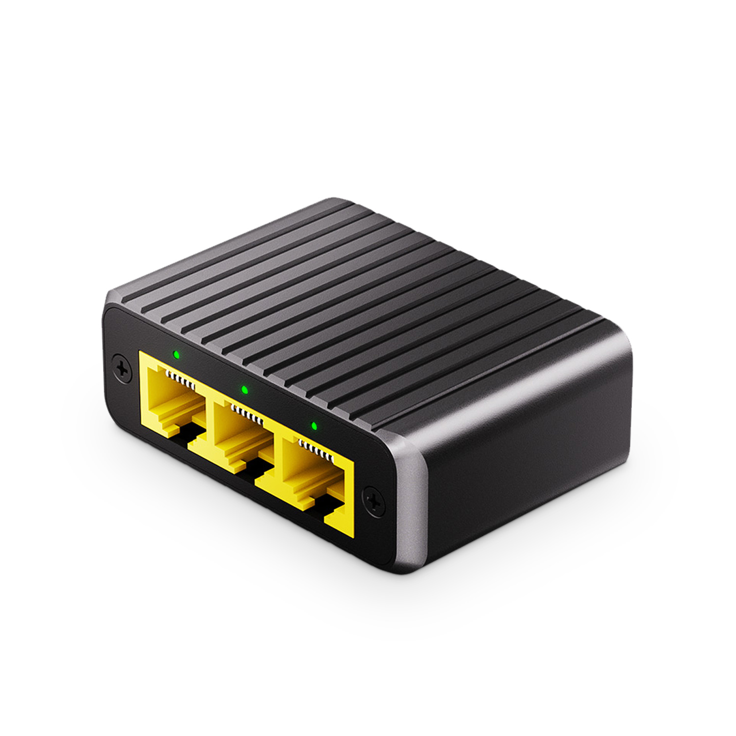 1 to 3 Gigabit Network Splitter, 4 Port Ethernet Switch, Type-C Power ...
