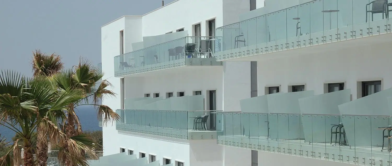 Matte Black Stainless Steel Twin Glass Railing Standoff With Mounting Plate