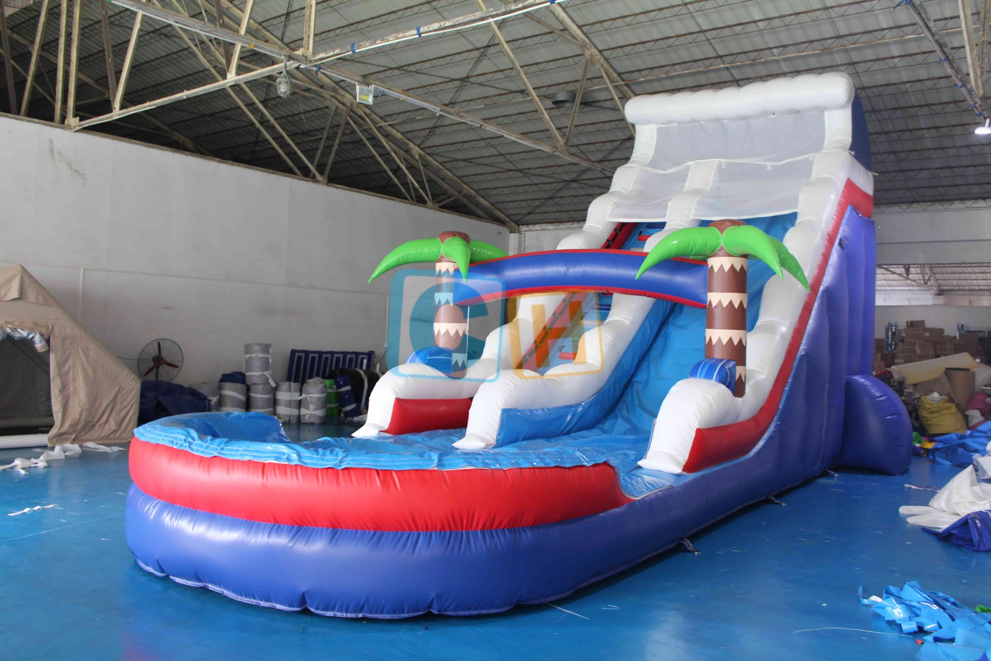 Commercial water slide inflatable