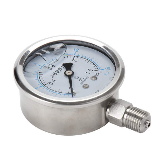YN60-BF Stainless Steel Shock-Resistant Pressure Gauge
