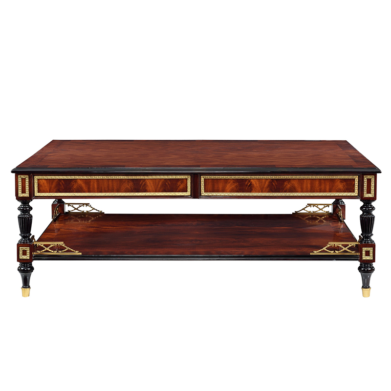 Classic design solid wood coffee table