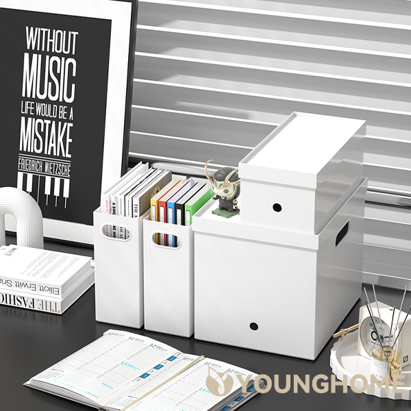 YOUNGHOME Right angle storage box storage box plastic box file storage