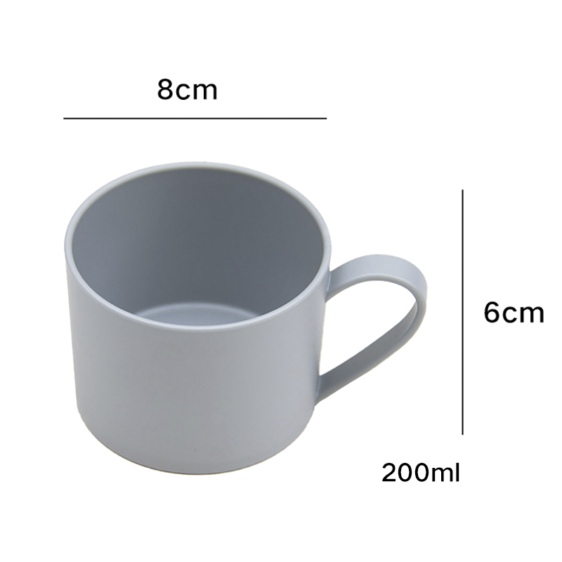 200ml PLA eco-friendly coffee cup, lightweight with handle design