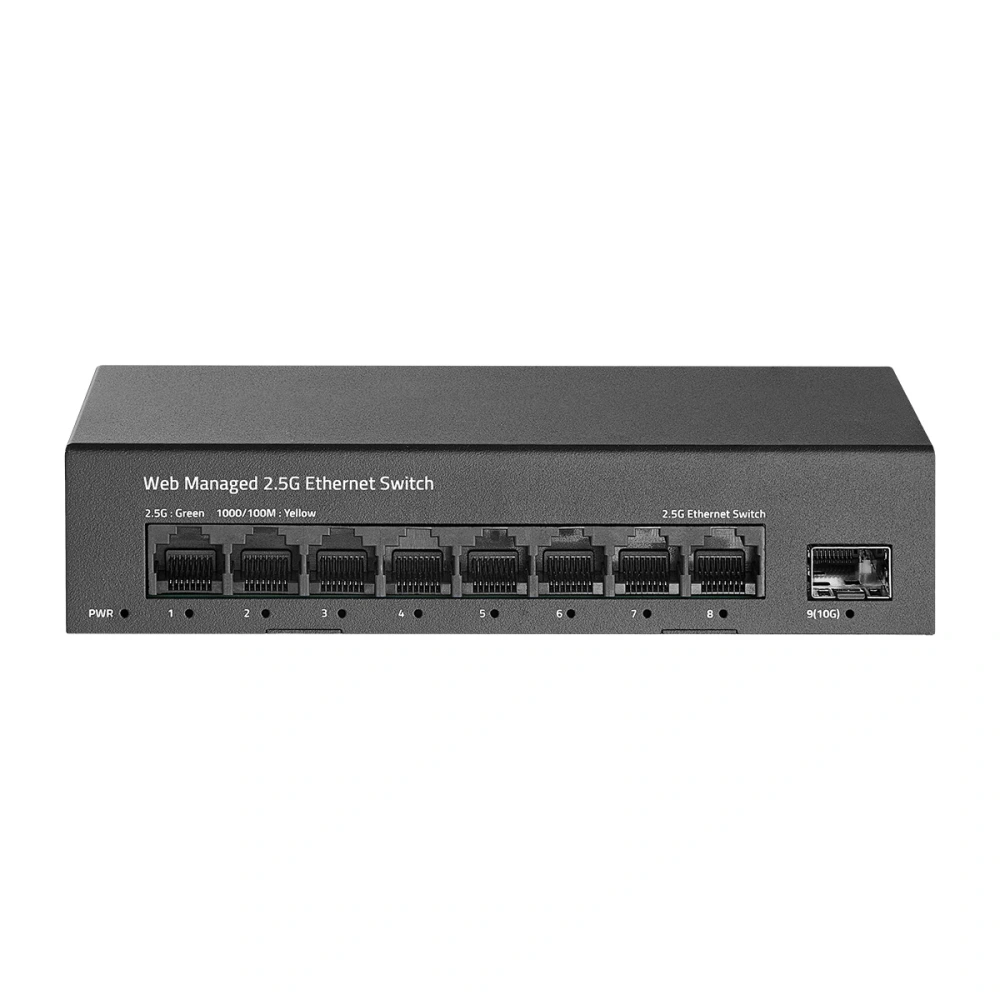 8 Port 2.5G Managed Switch, 8 x 2.5Gbps Base-T Ports and 10G SFP+ Slot ...
