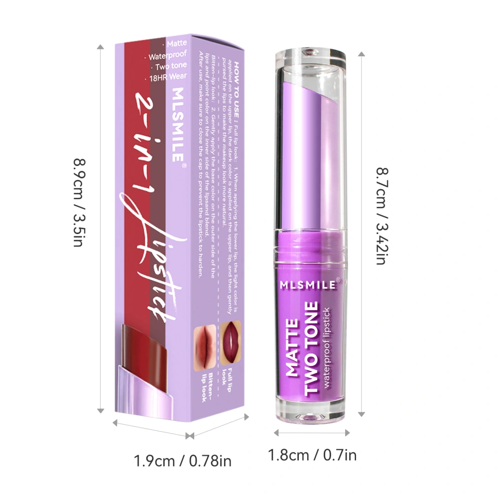 MLSMILE Dual-Color Lipstick Shimmer Pen