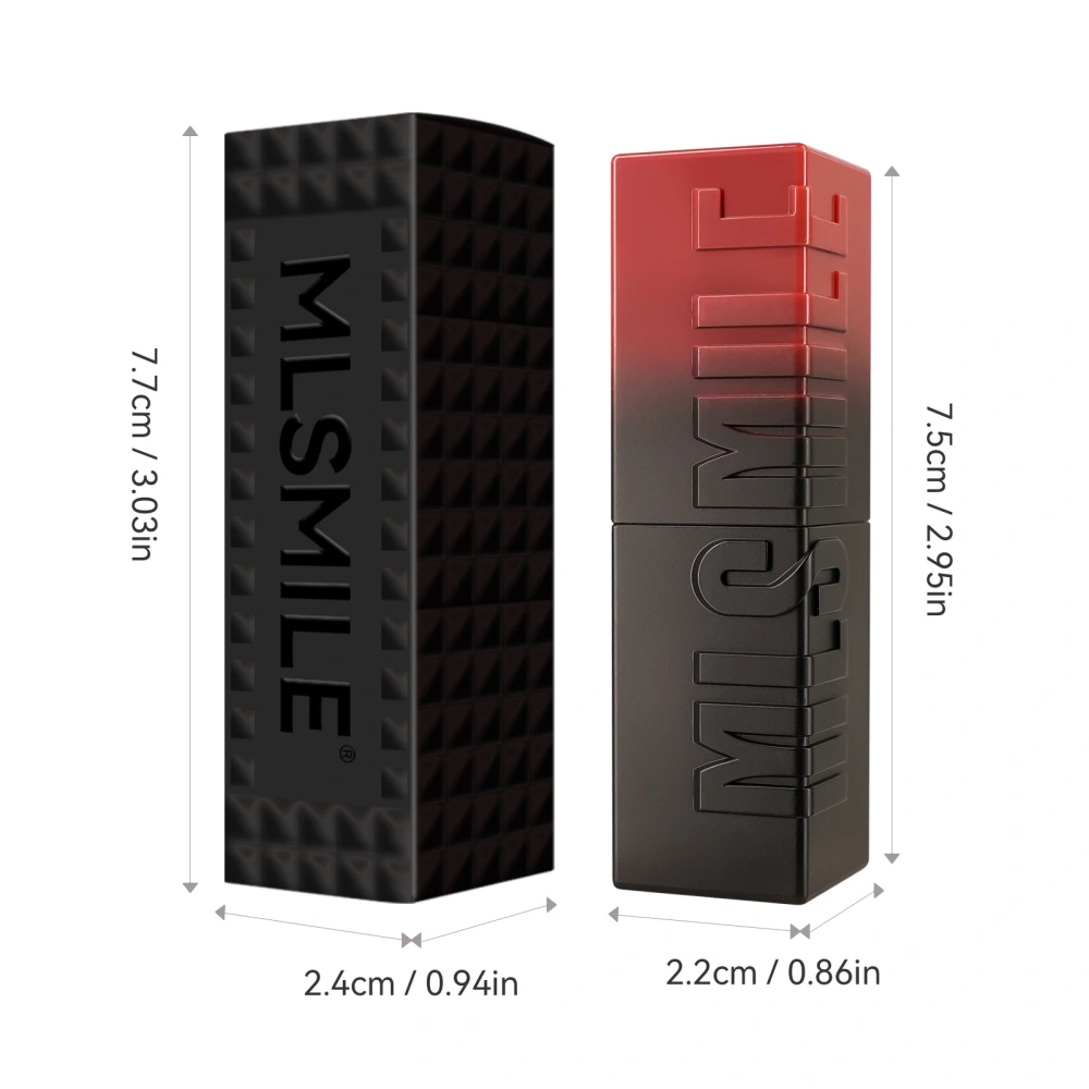 MLSMILE 6-Color Embossed Matte Lipstick