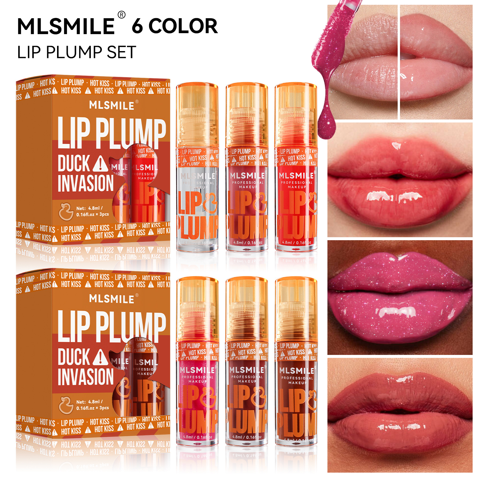 MLSMILE Duckbill Lip Plumping Oil Lip Gloss