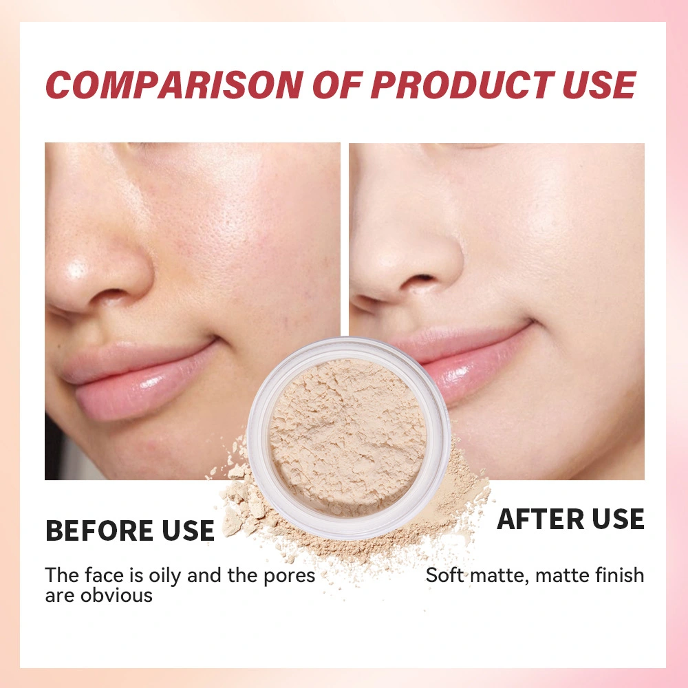 Natural-finish setting powder