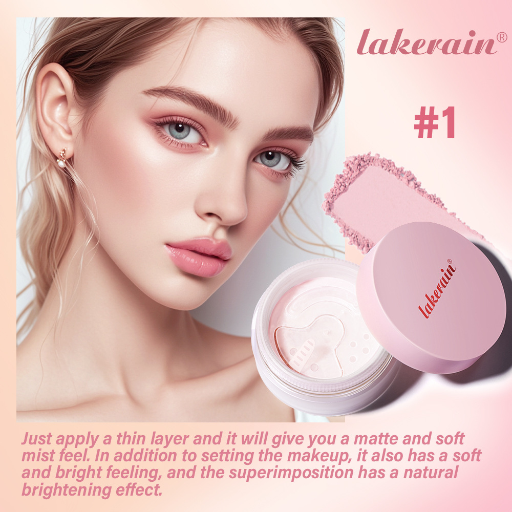 Natural-finish setting powder