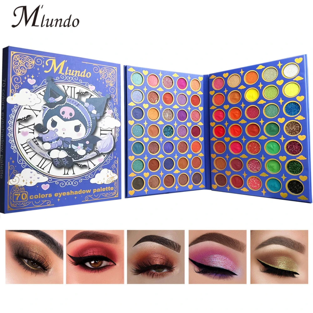Mlundo70-color pearl matte mixed box paper-based eyeshadow palette ...