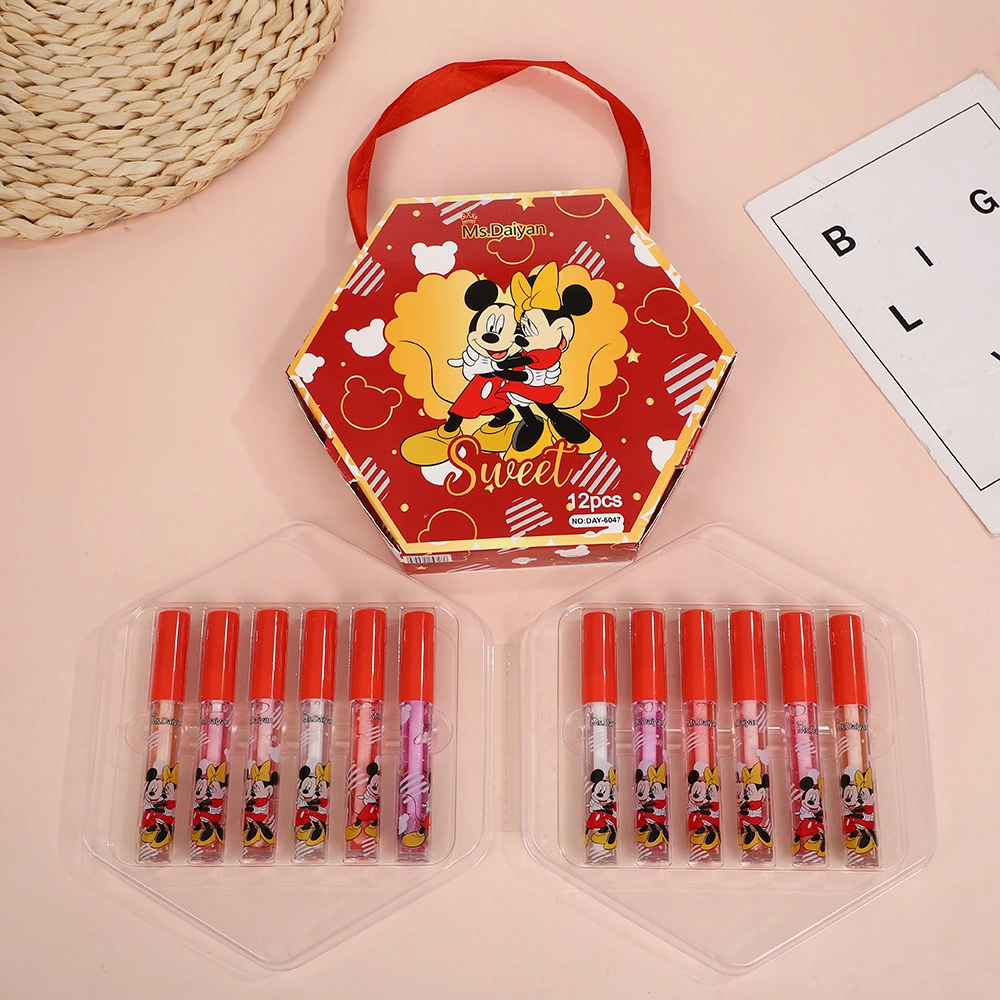 Cute cartoon lip gloss set, moisturizing and hydrating lip oil with ...