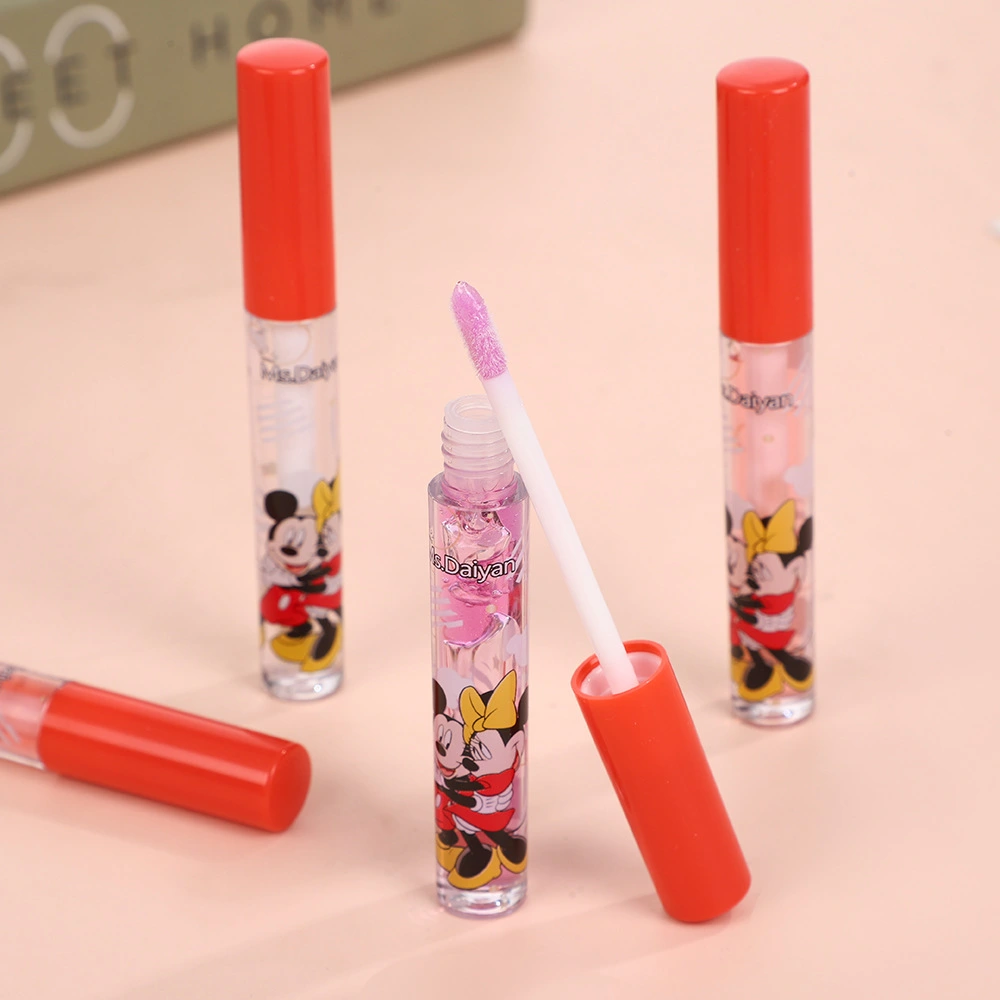 Cute cartoon lip gloss set, moisturizing and hydrating lip oil with ...