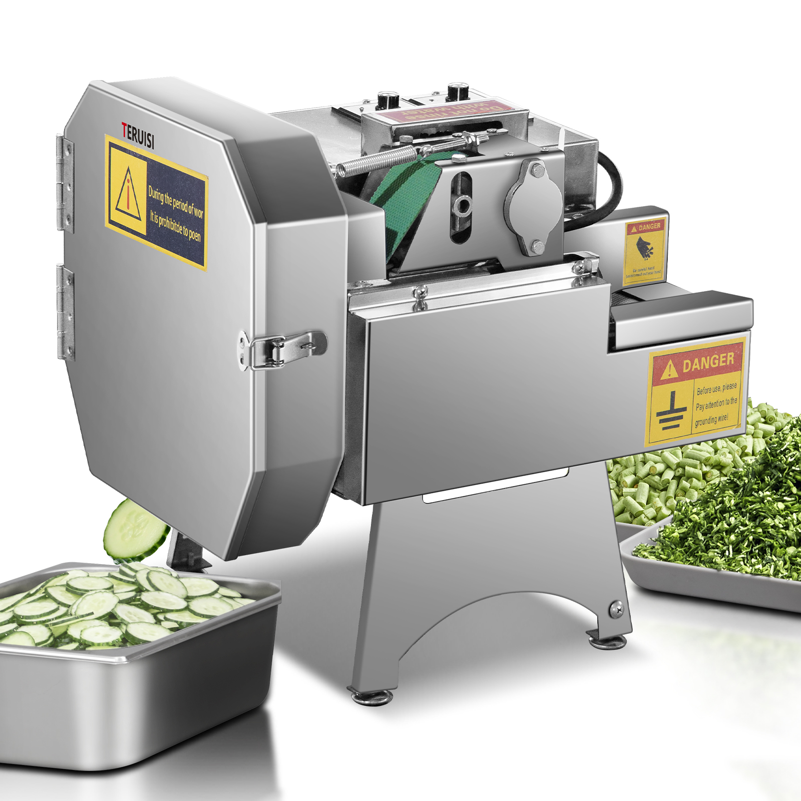 Commercial Vegetable Chopper, 200W Electric Vegetable Cutter ...