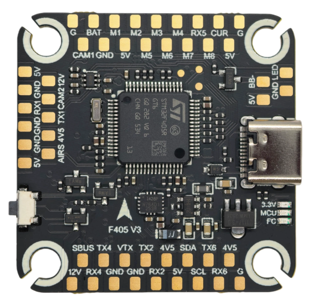 F405v3 AM32 65A YunTuFPV Stack Flight Controller 3-8S 30.5x30.5mm 4-in ...