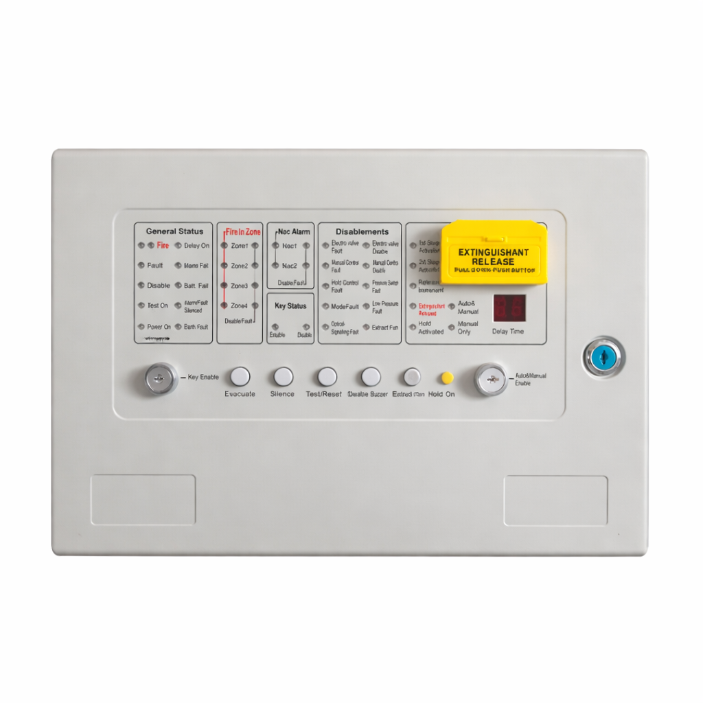 4-Zone Automatic Extinguisher Control Panel