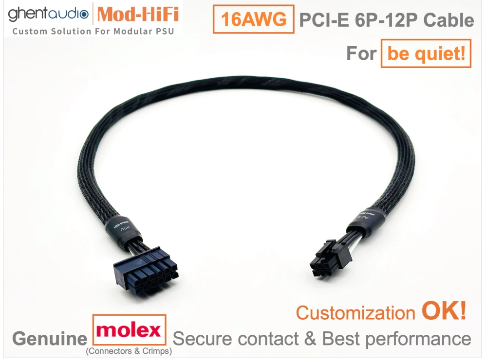 PCI-E GPU 6P Cable for be quiet!: e.g. Dark Power 13 Pro 1300W | Power ...