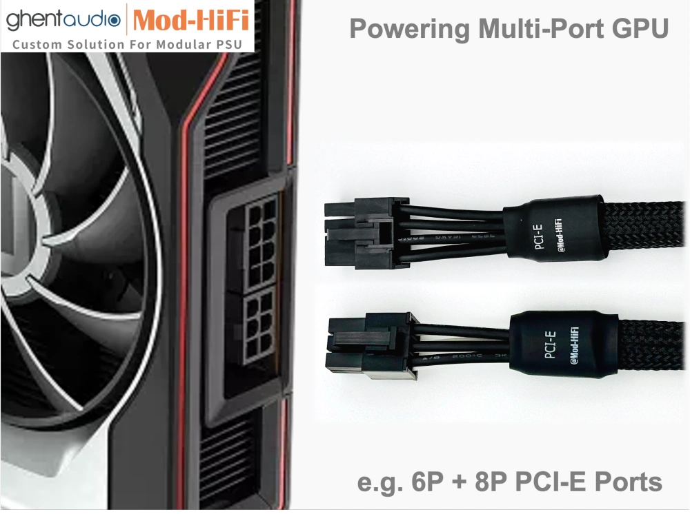 PCI-E GPU 6P Cable for EVGA: e.g. B5 850W | SuperNOVA G+ 1300W ...