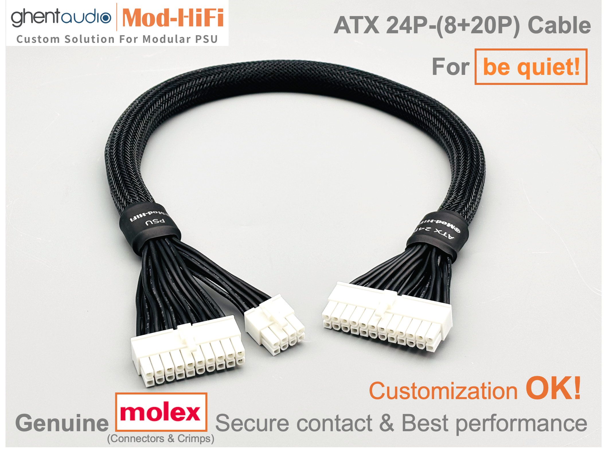 ATX 24-Pin Cable for be quiet!: e.g. Dark Power 13 Pro 1300W | Power ...