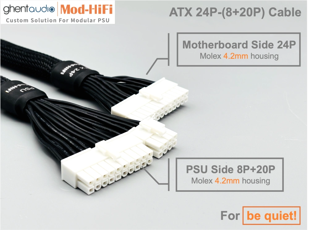ATX 24-Pin Cable for be quiet!: e.g. Dark Power 13 Pro 1300W | Power ...