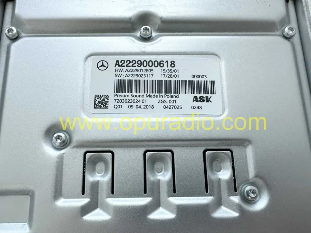 2014-2017 Mercedes W222 S Class S550 W205 C Class C300 Burmester ASK ...
