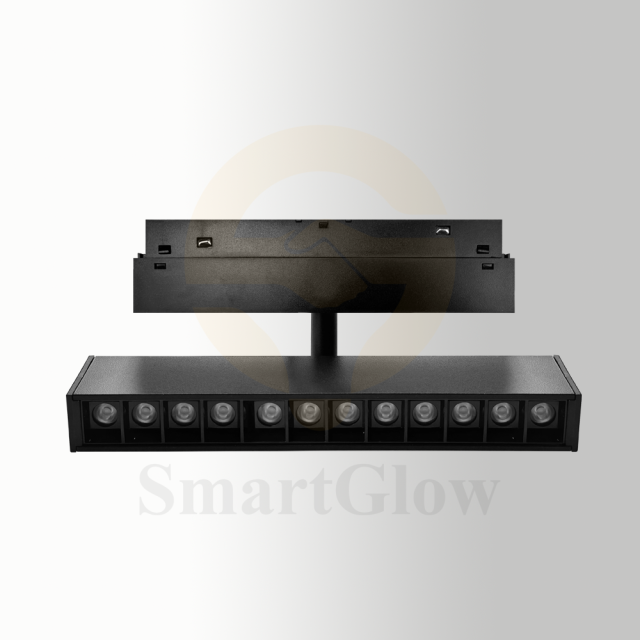 48V 20mm Commercial COB Aluminum Smart Magnetic Track Adjusting Grile Light