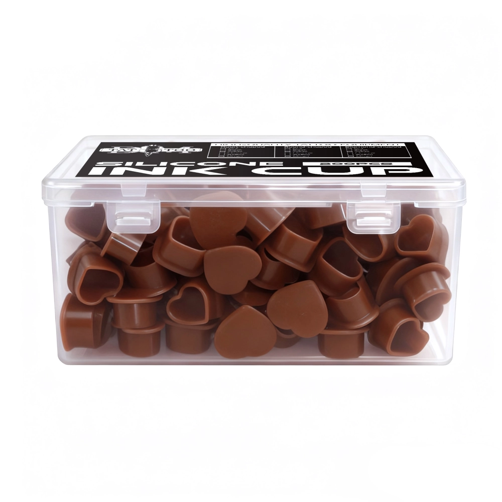 Silicone Heart-shaped Tattoo Ink Cup 200pcs