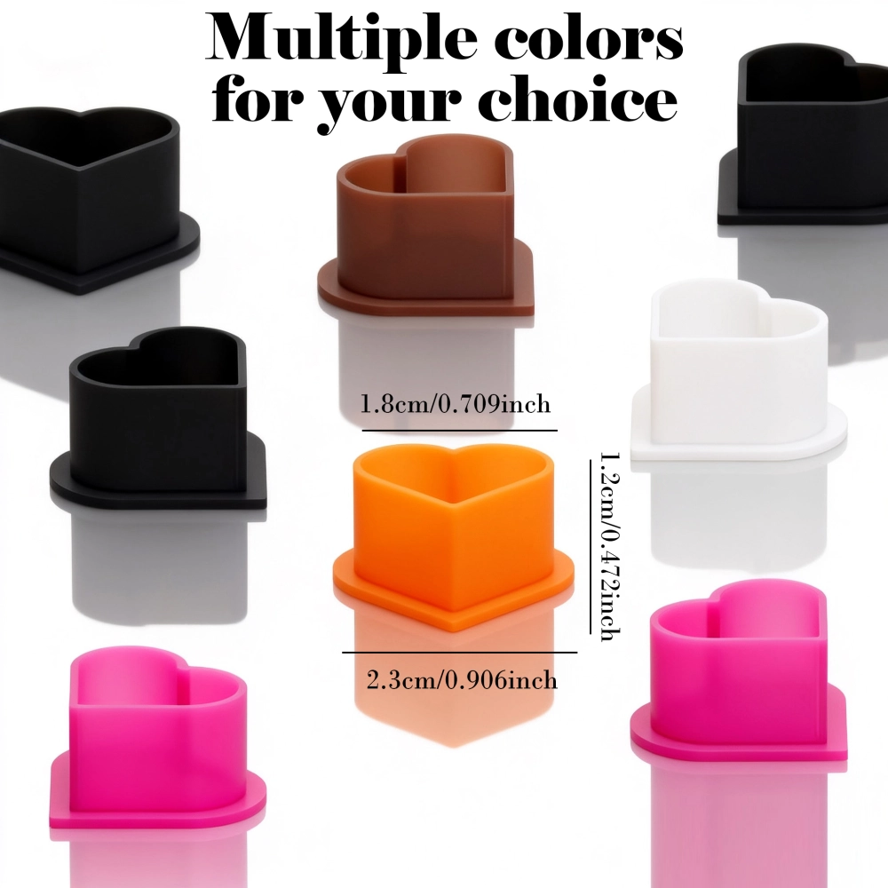 Silicone Heart-shaped Tattoo Ink Cup 200pcs