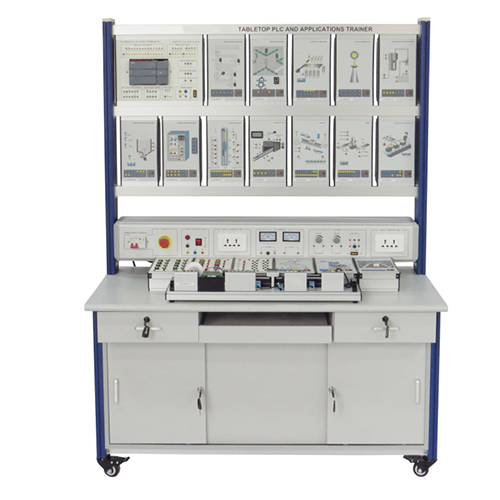 Tabletop PLC and Applications Trainer Electrical Lab Equipment Didactic ...