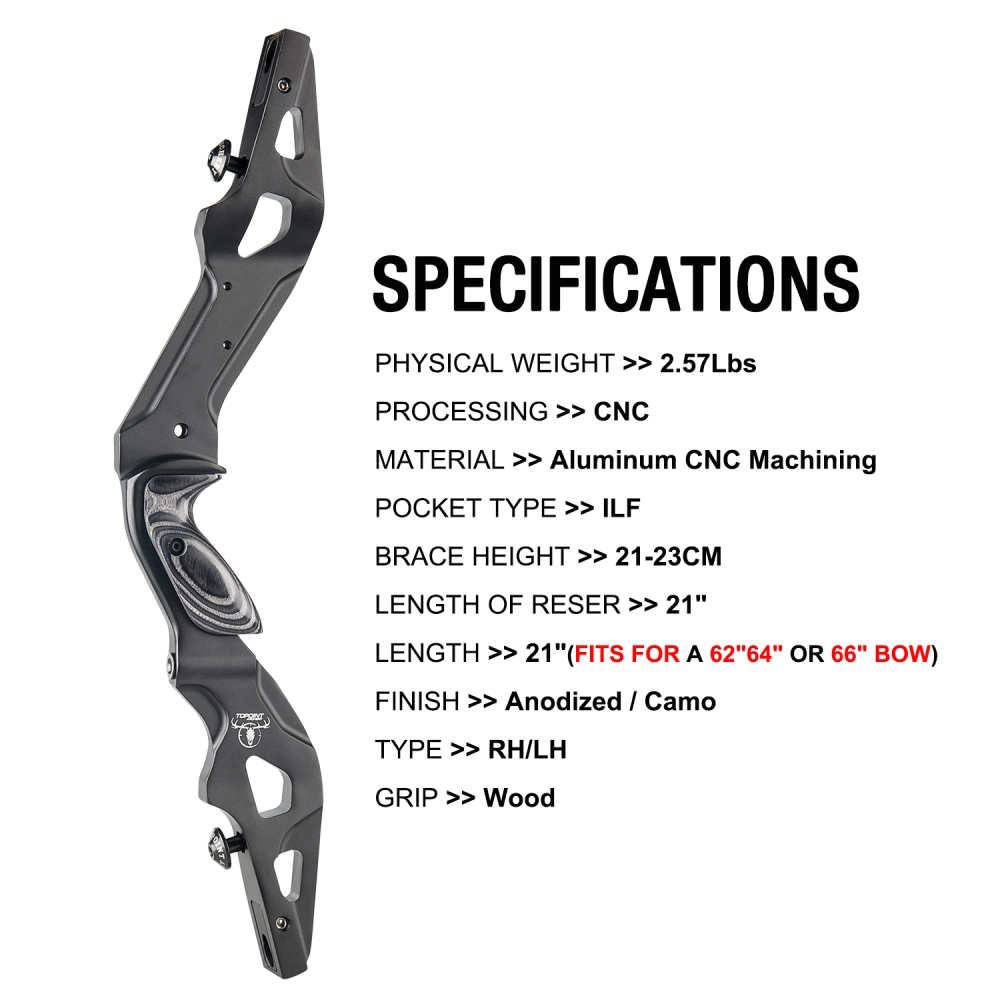 recurve bow riser length