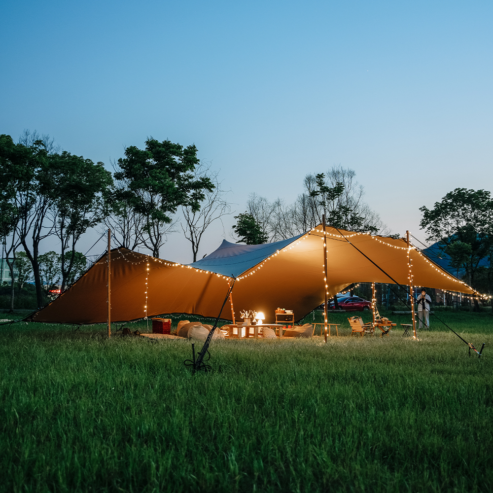 10x7.5m Commercial Stretch Tent | 720gsm Flame Retardant Event Canopy