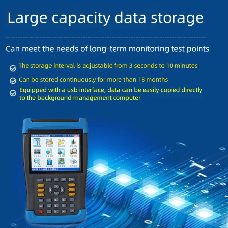 Power Quality Analyzer (Portable Harmonic Tester, Three-phase ...
