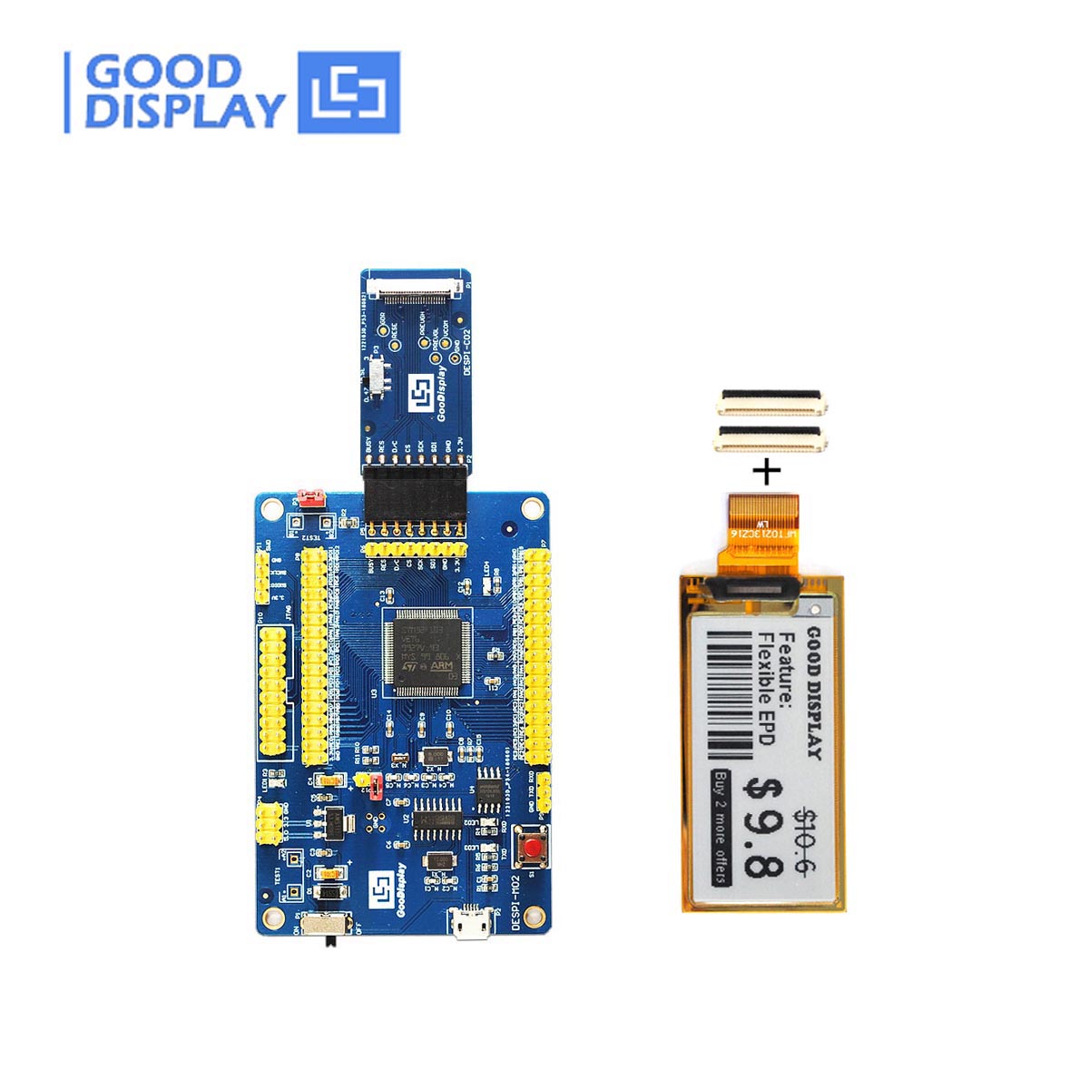 2.13 inch e paper display flexible ultra-thin partial refresh eink ...