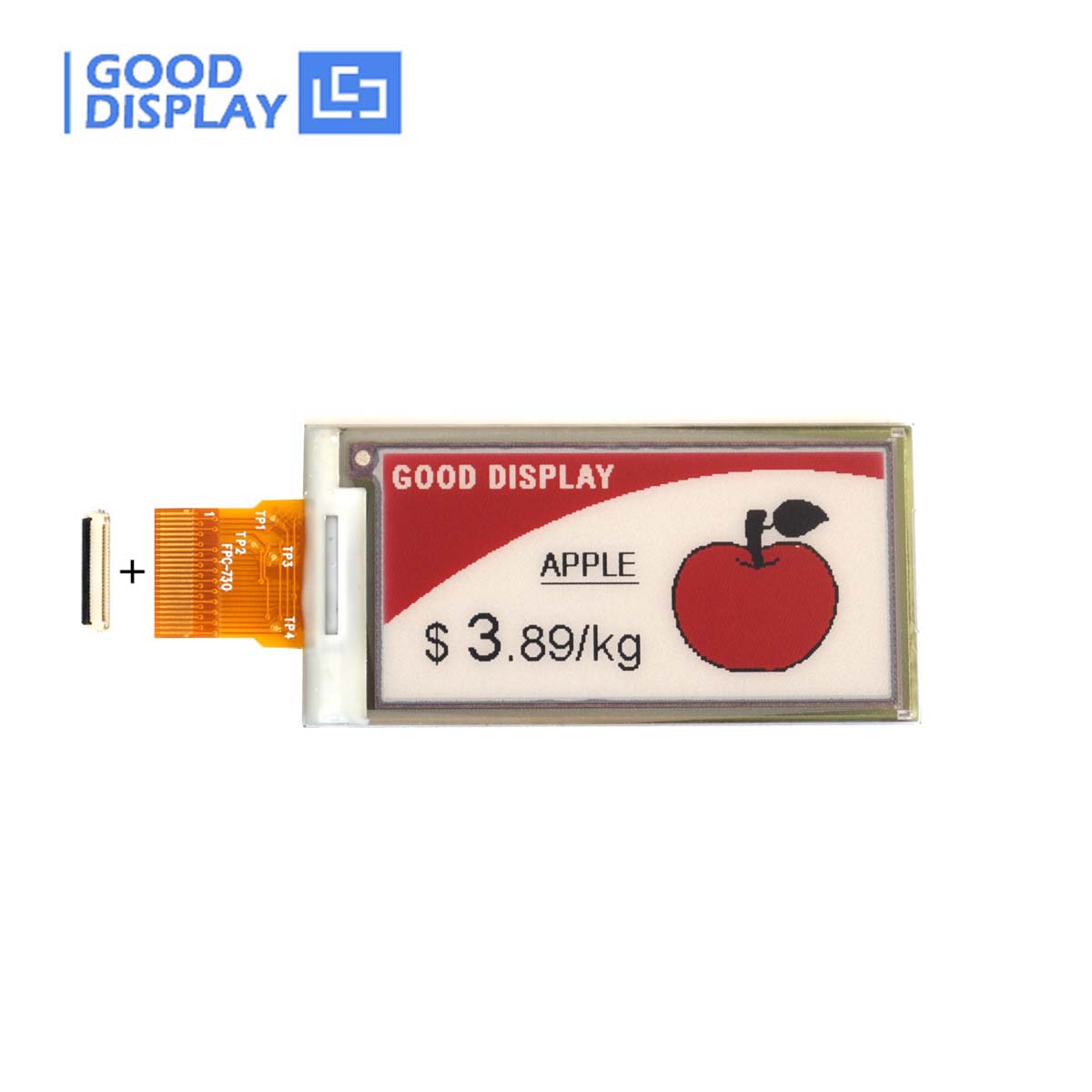 2.13 inch Tri-color red eink display SPI interface epaper screen module