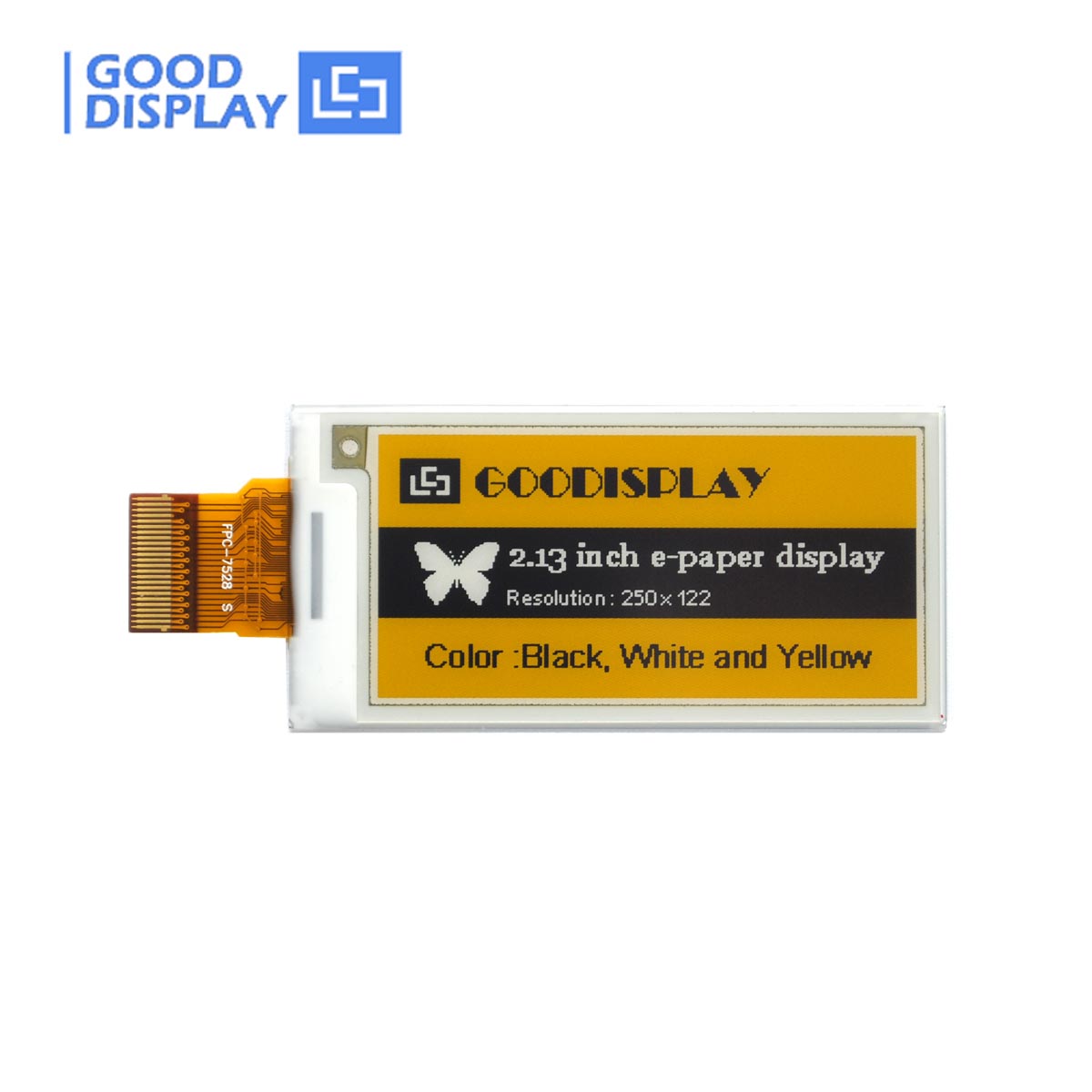 2.13 inch e-paper-display 250x122 SSD1680 tri-color e-ink screen