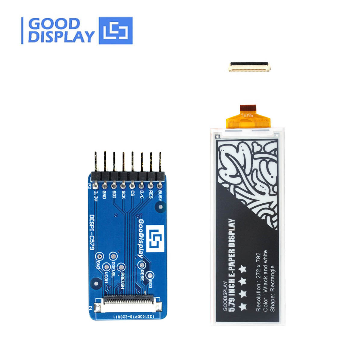 E-ink epd display epaper 5.79 inch GDEY0579T93 e-paper display ...