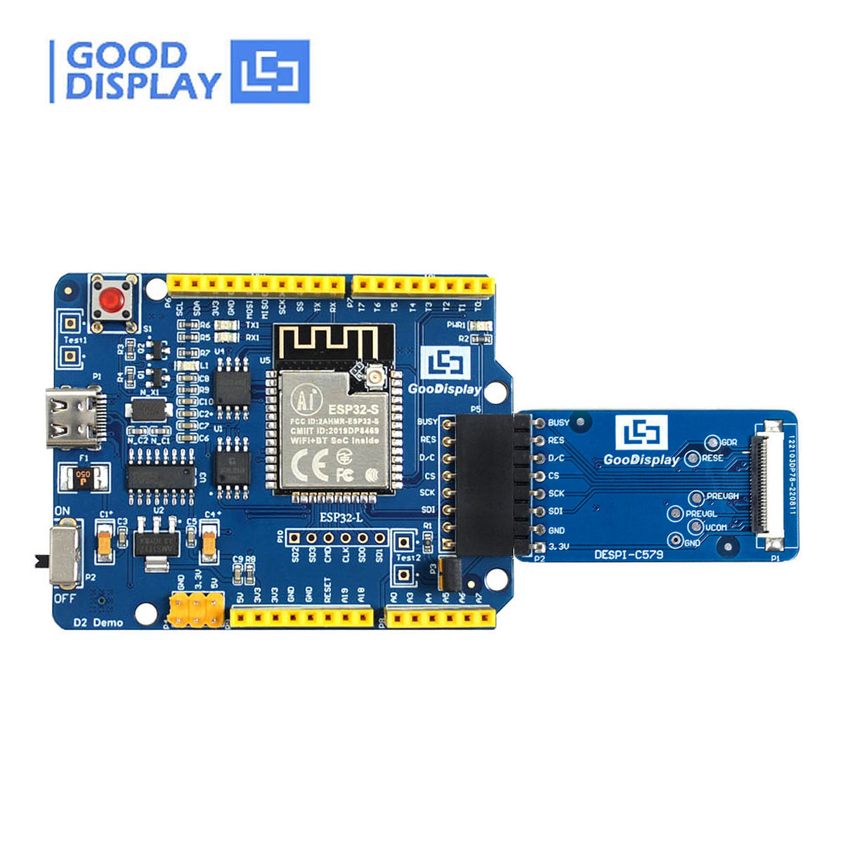 5.79 inch E-paper Display Development Kit ESP32 Epaper Board, ESP32-L(C579)