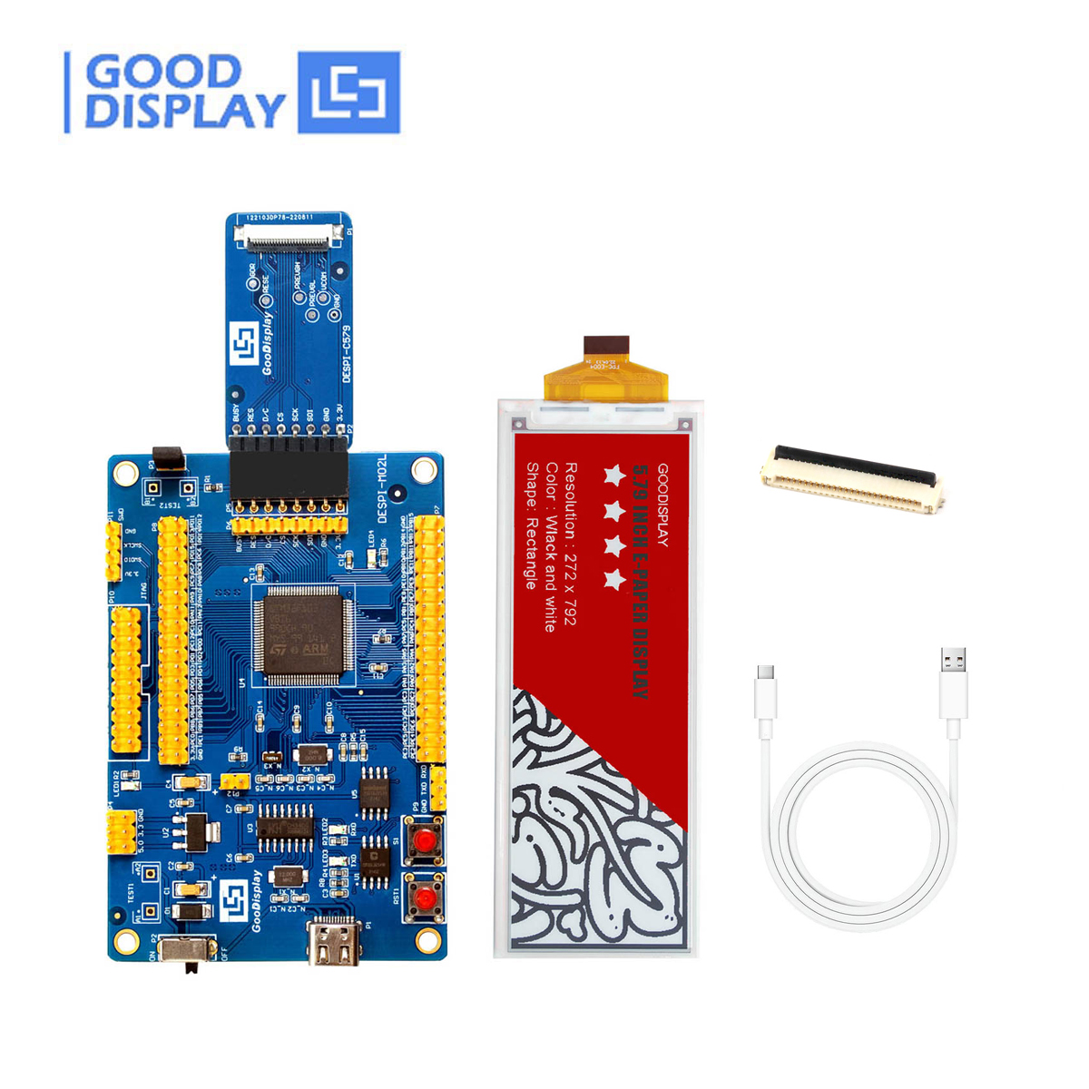 5.79 inch E-paper Display STM32 Epaper board module, GDEY0579Z93 with ...