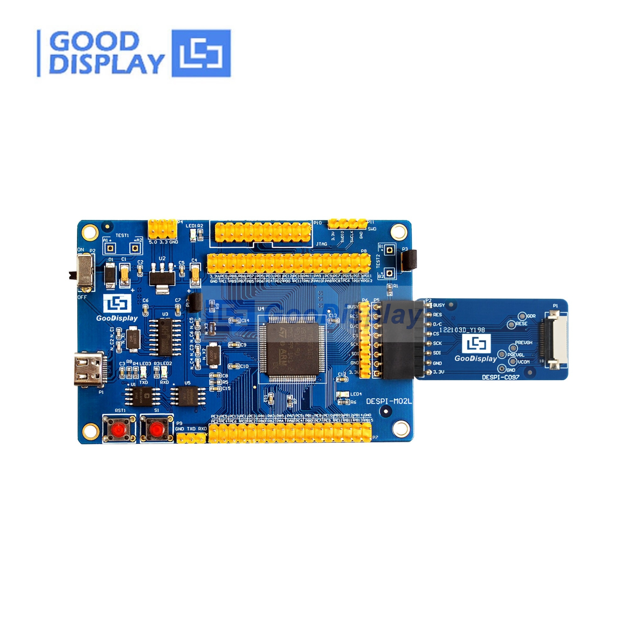 0.97 inch E-paper Display Development Kit STM32 Epaper Board, STM32-L ...