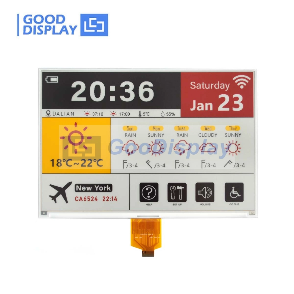 Color E Ink Display 10.2-inch High-Resolution 960x640 Large ePaper