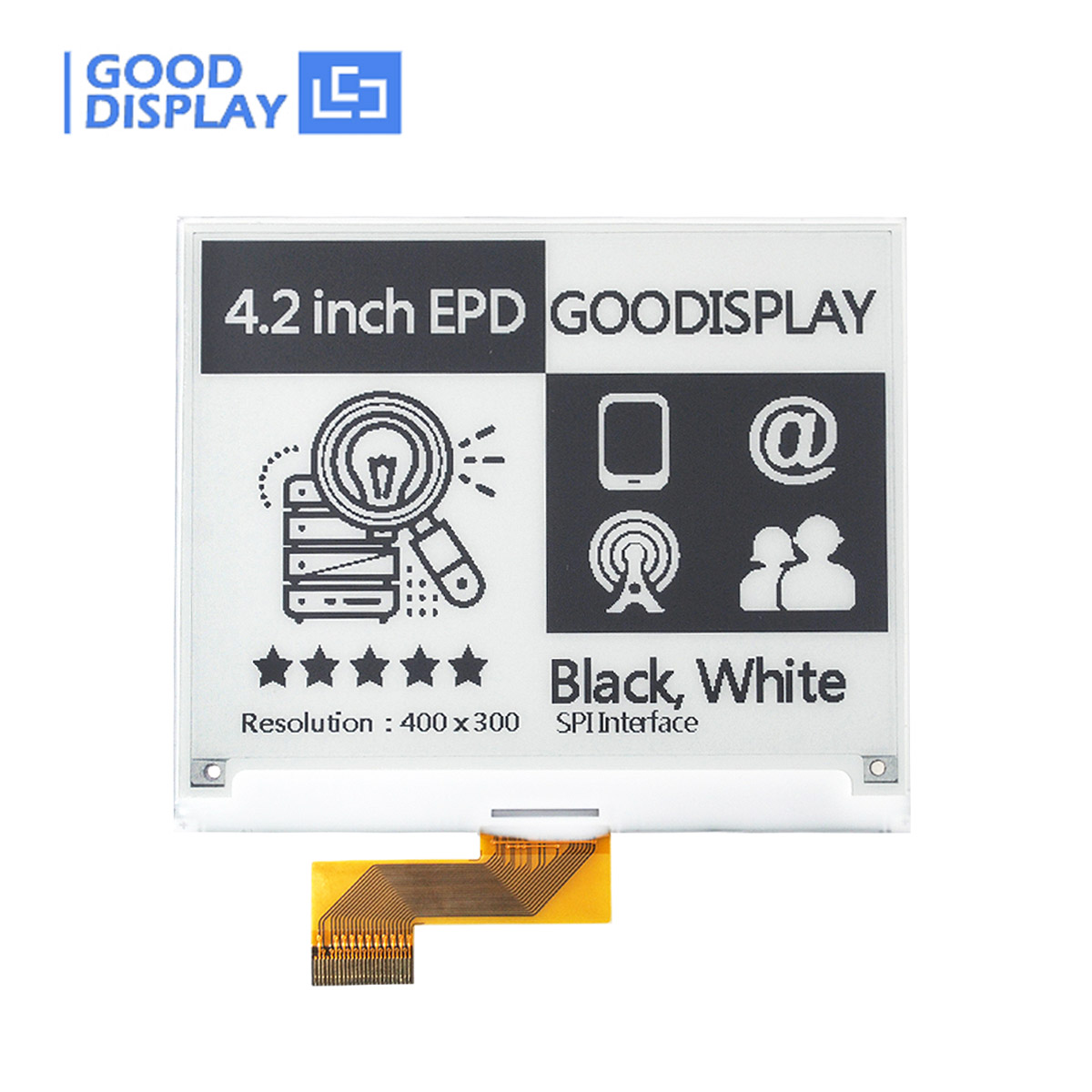 E Ink Technology 4.2 Inch E-paper Display 1.5s Fast Update 400x300 ...