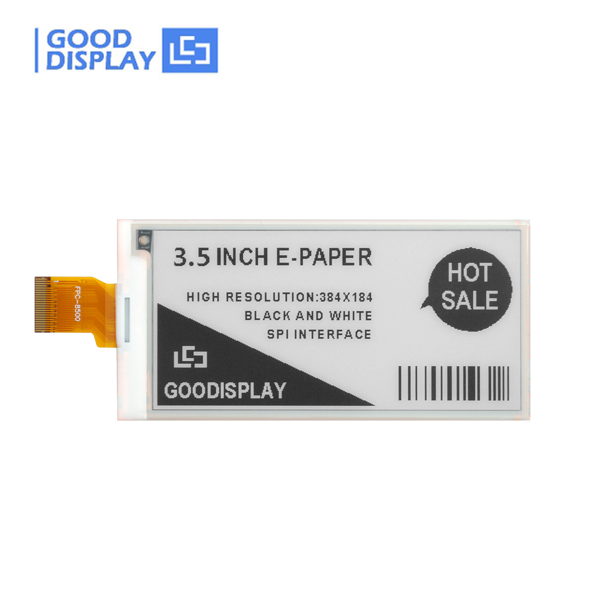 Fastest Refresh E-Ink Displays 3.5" E-Paper Display 384x184 Pixels ...