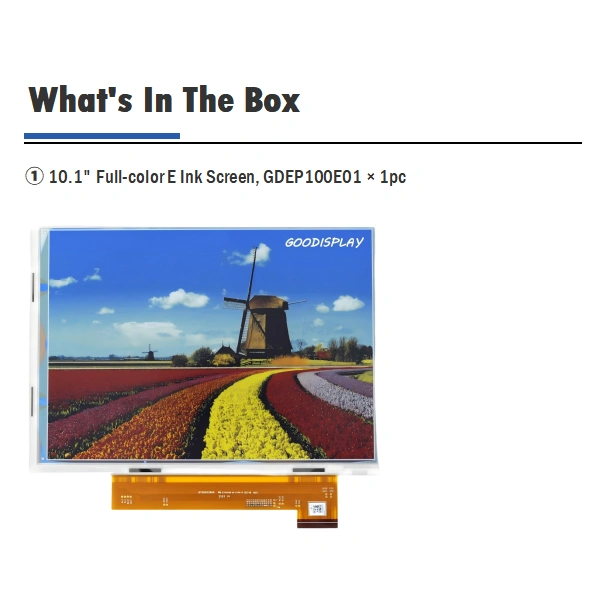 10" Vibrant spectra™ 6 E-Ink Technology Display 6-Color e-Paper 200 PPI ...