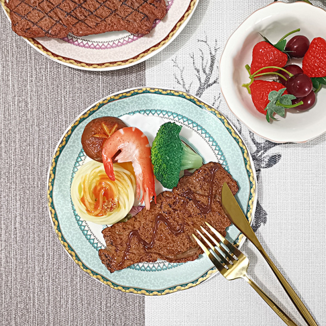 Vintage Peony Floral Wedding Dinnerware Set | Pastel Border Porcelain ...