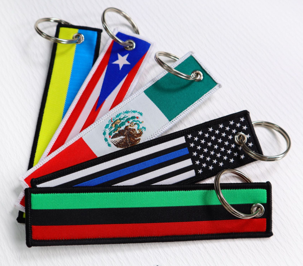 Custom Woven Keychain - No MOQ, Free Shipping, Full Customization ...